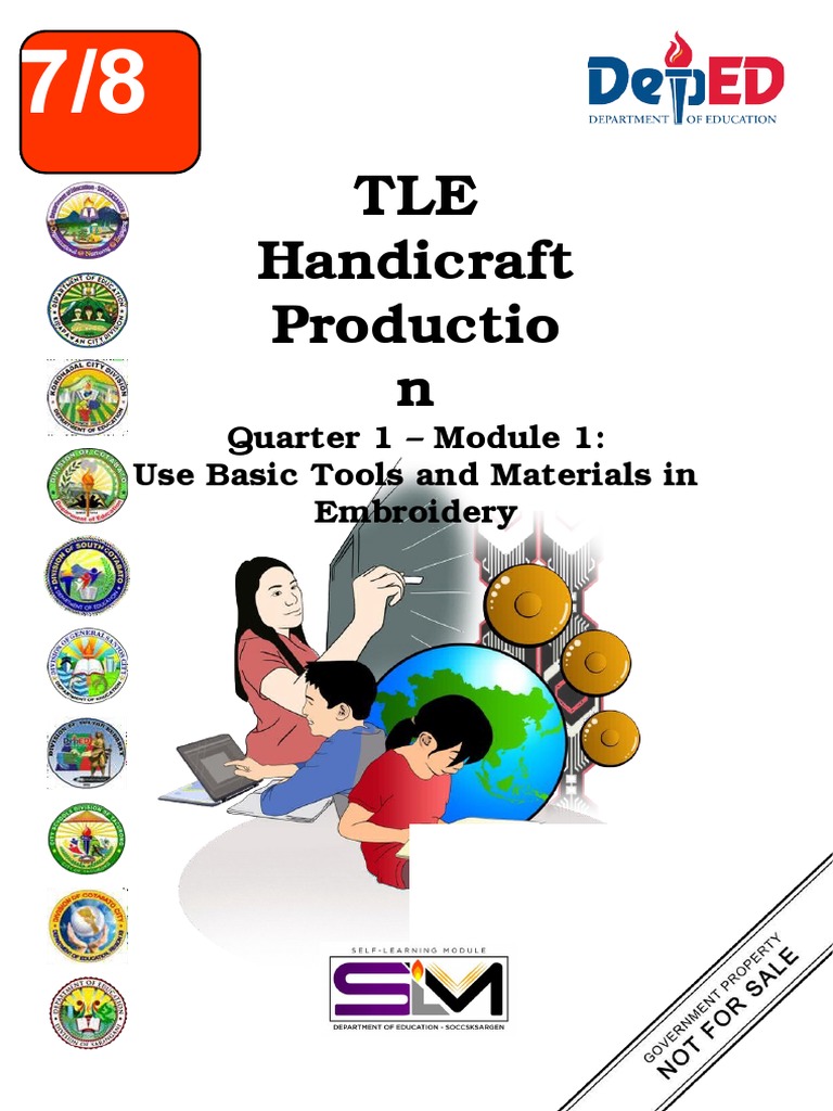 Tle Handicraft Quarter 1 Module 1 | PDF | Embroidery | Sewing