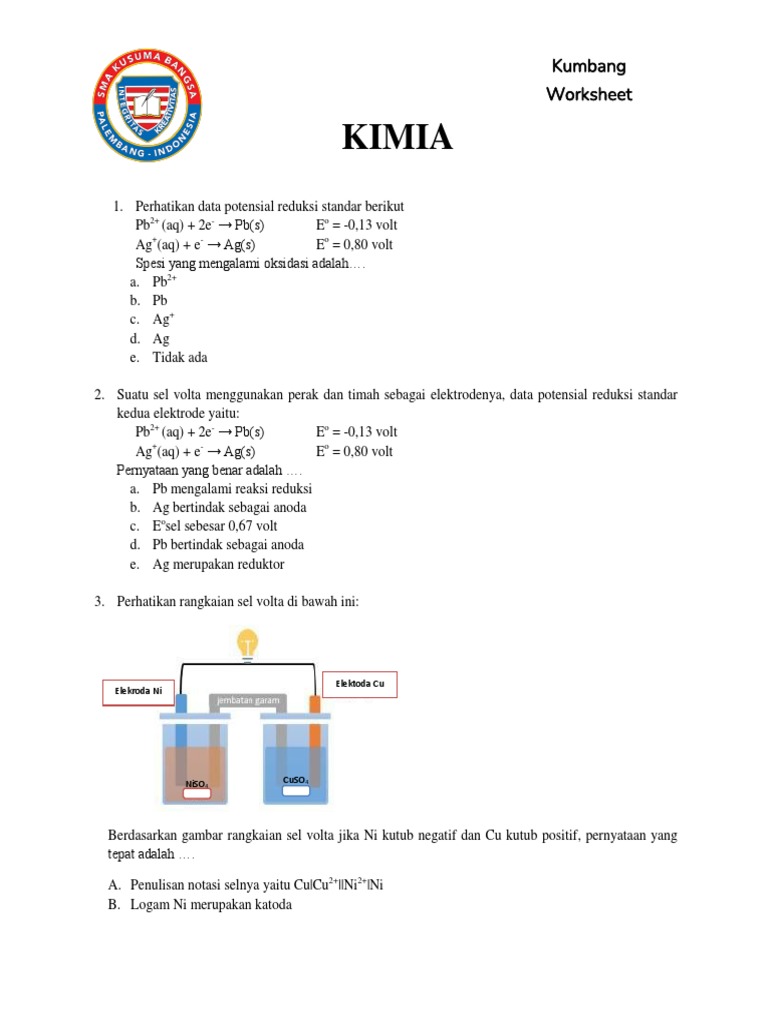 Latihan Soal Sel Volta | PDF