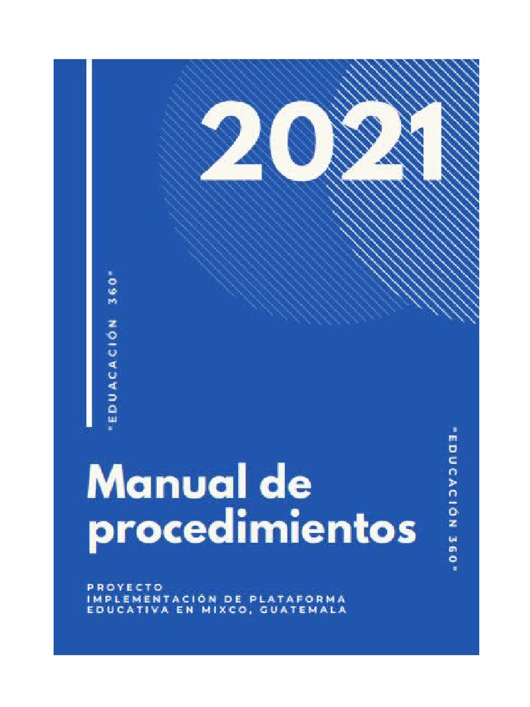 Manual de Procedimientos Educaciòn 360 | PDF | Software | Informática