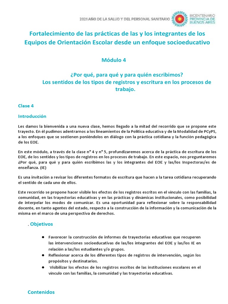 Clase 4 Módulo 4 Con Enlace Pdf Método De Enseñanza Aprendizaje