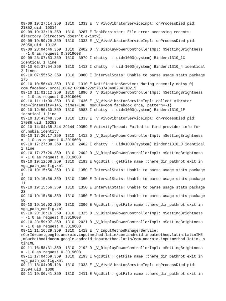 Log | PDF | Software Development | Operating System Technology