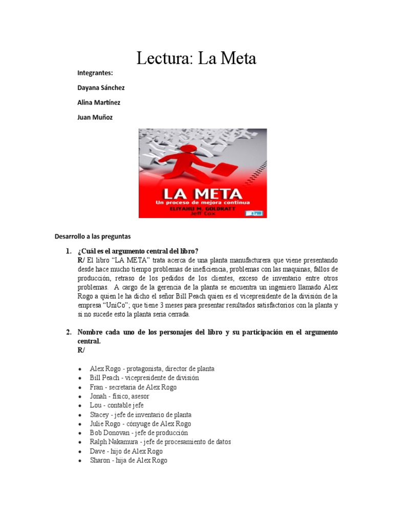 Lectura La Meta | PDF | Inventario