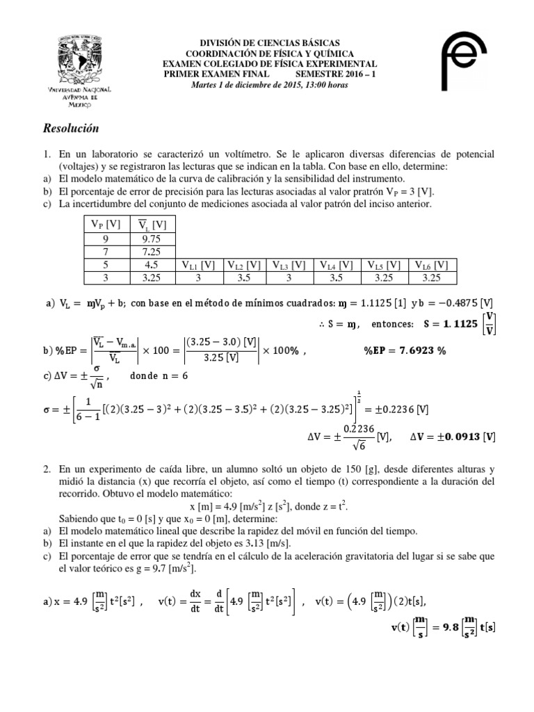 Fe 1FB 16 1 - Res | PDF | Olas | Presión