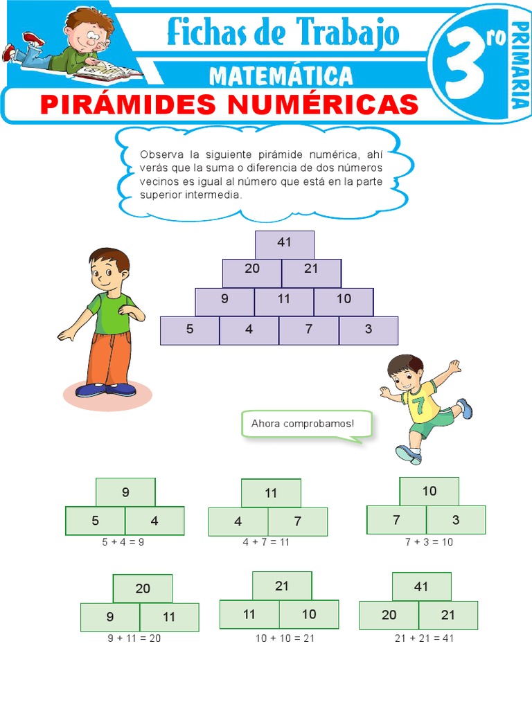Piramides Numericas para Tercer Grado de Primaria | PDF