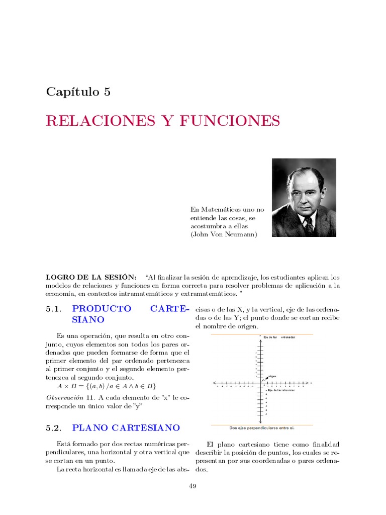 s09.s1 Teoría y Practica Relaciones y Funciones | PDF | Función (Matemáticas) | Matemáticas