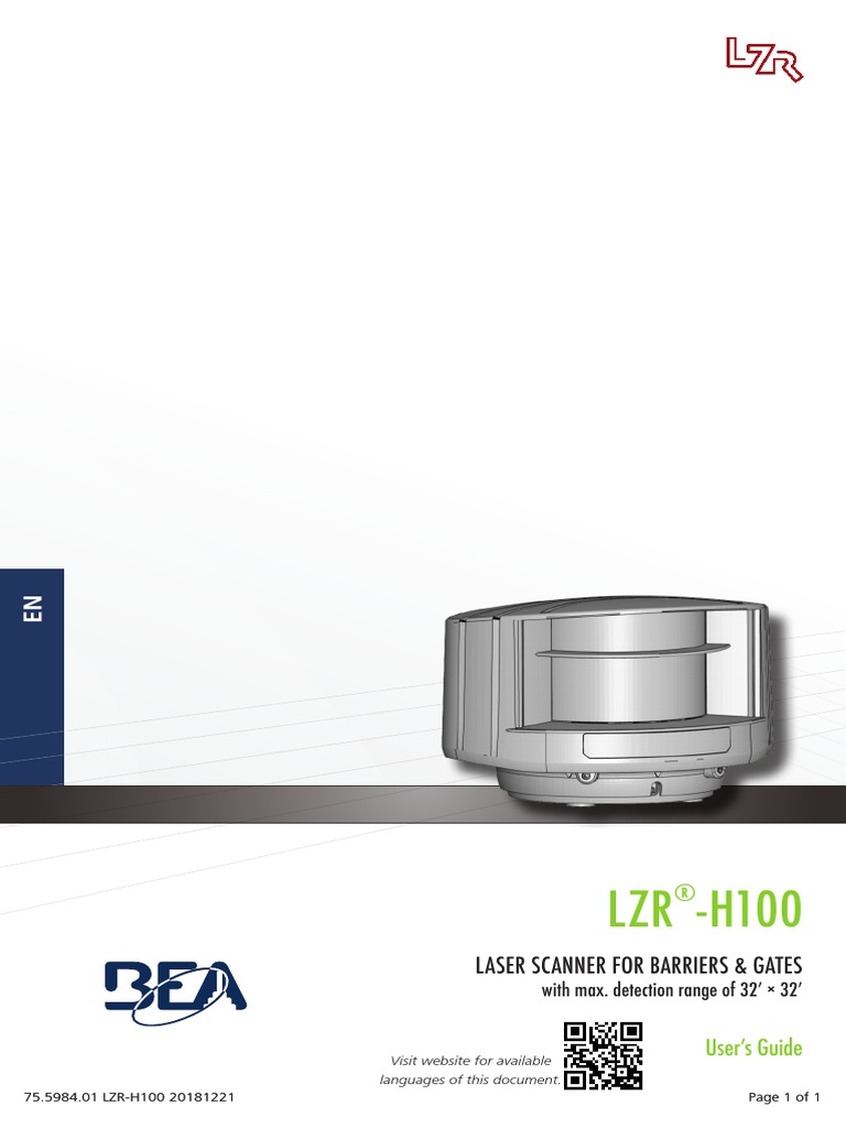 Manual LZR H100 | PDF | Light Emitting Diode | Laser