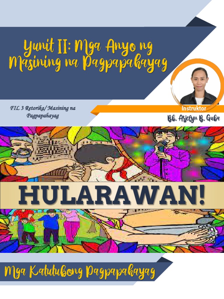 Yunit 2 Anyo NG Masining Na Pagpapahayag | PDF