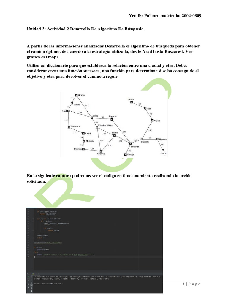 Yenifer Polanco Desarrollo de Algoritmo de Búsqueda. | PDF