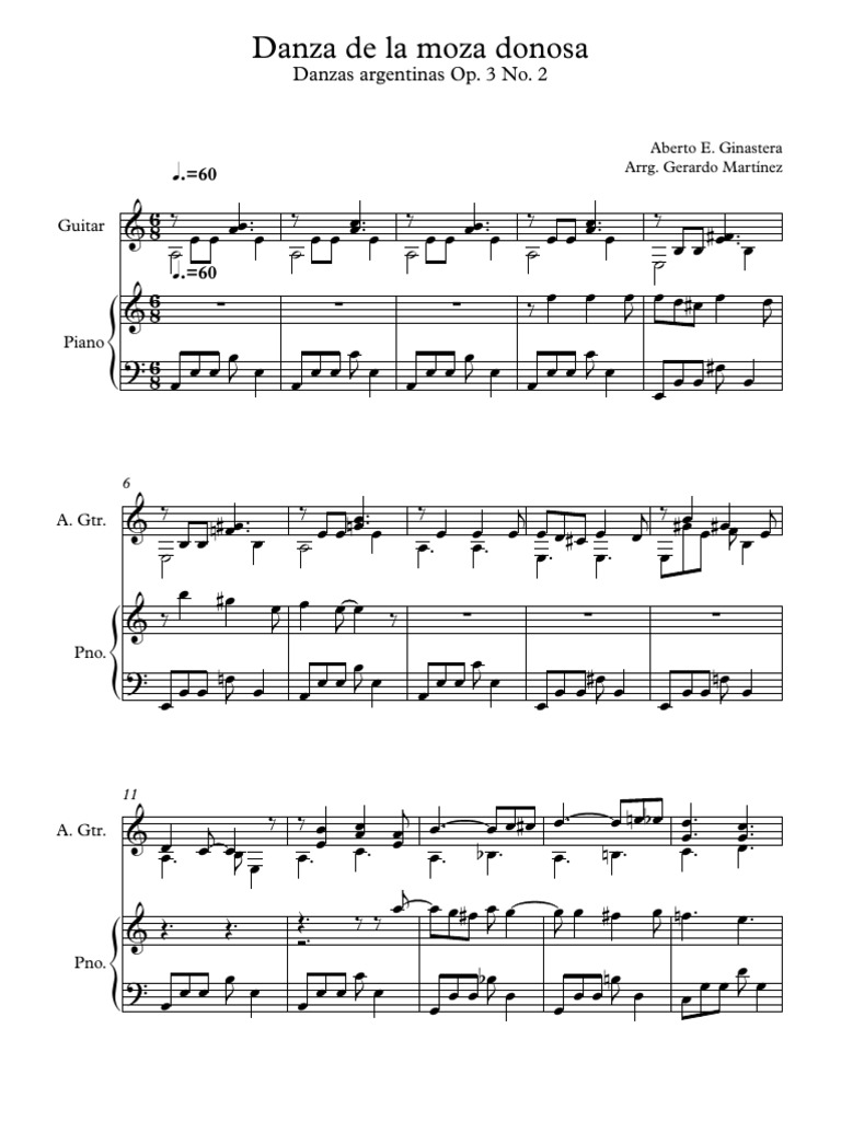 La Danza de La Moza Donosa - Full Score | PDF