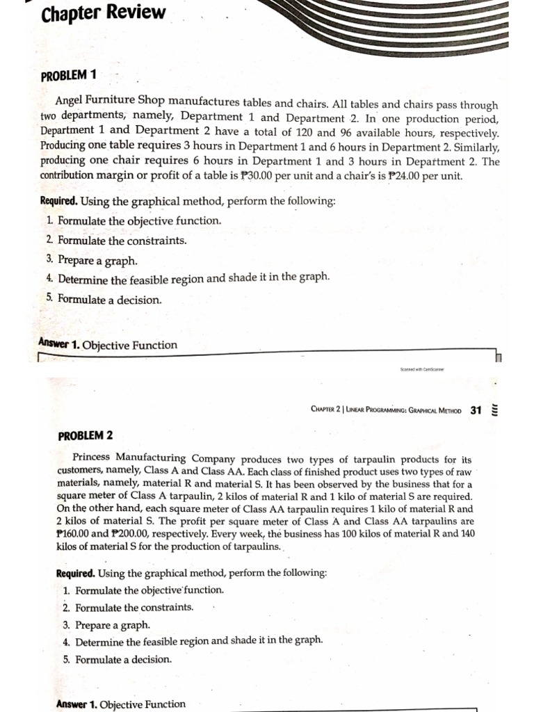 Graphical Method Problem | PDF
