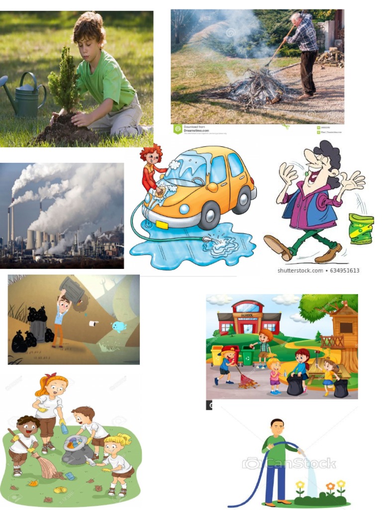 Acciones Posritivas y Negativas para El Cuidado Del Medio Ambiente | PDF