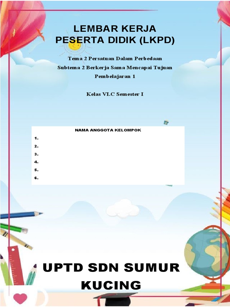 LKPD Kelas VI: Kemerdekaan dan Kerjasama | PDF | Game & Aktivitas ...