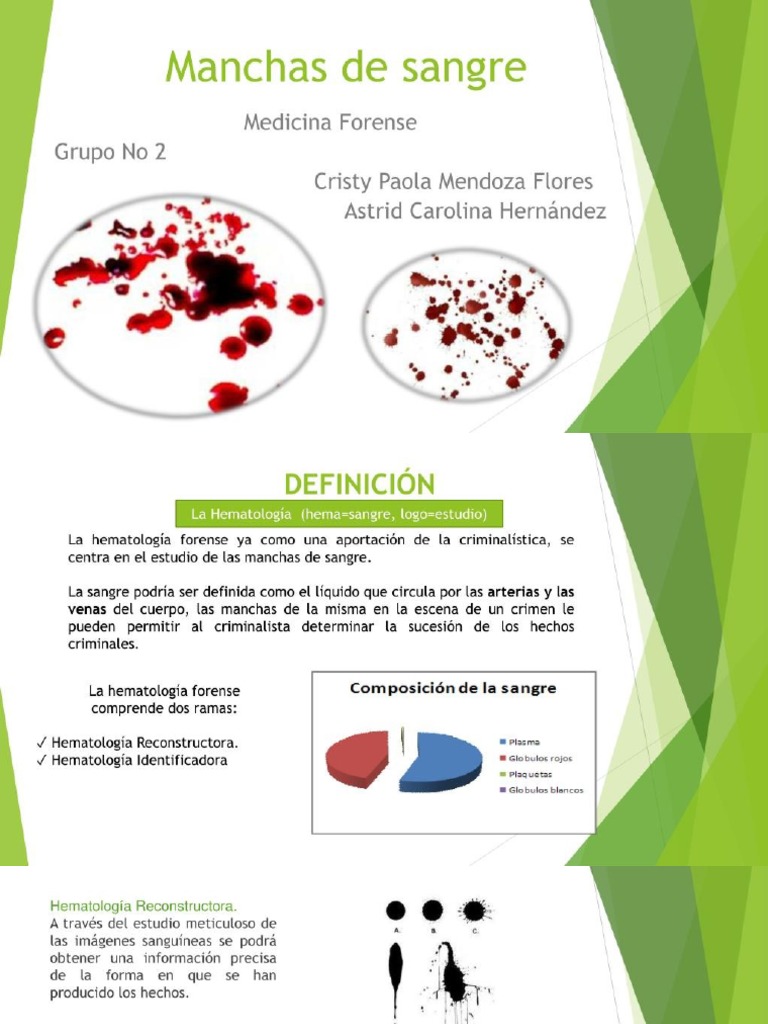 Morfología de Manchas de Sangre | PDF
