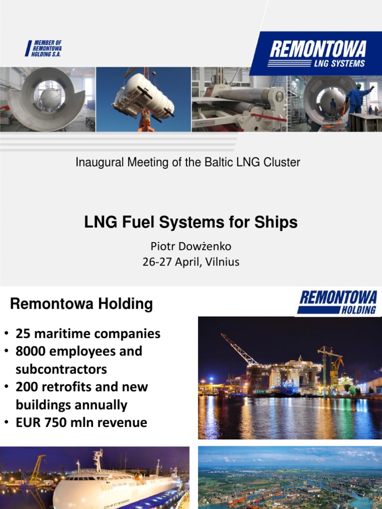 LNG Remontowa - LNG Fuel Systems For Ships | PDF | Liquefied Natural ...