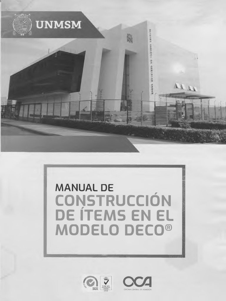 Manual de Construccion de Items en El Modelo Deco | PDF | Plan de estudios | Conocimiento