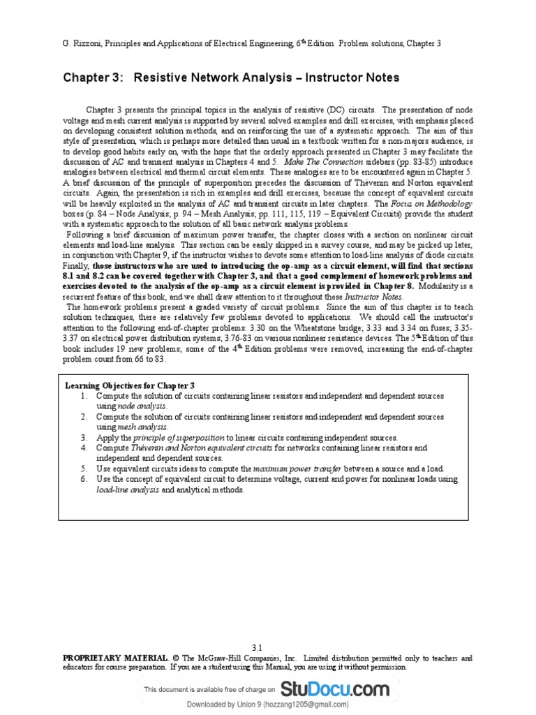 3장 (41 83) | PDF | Electrical Network | Network Analysis (Electrical Circuits)