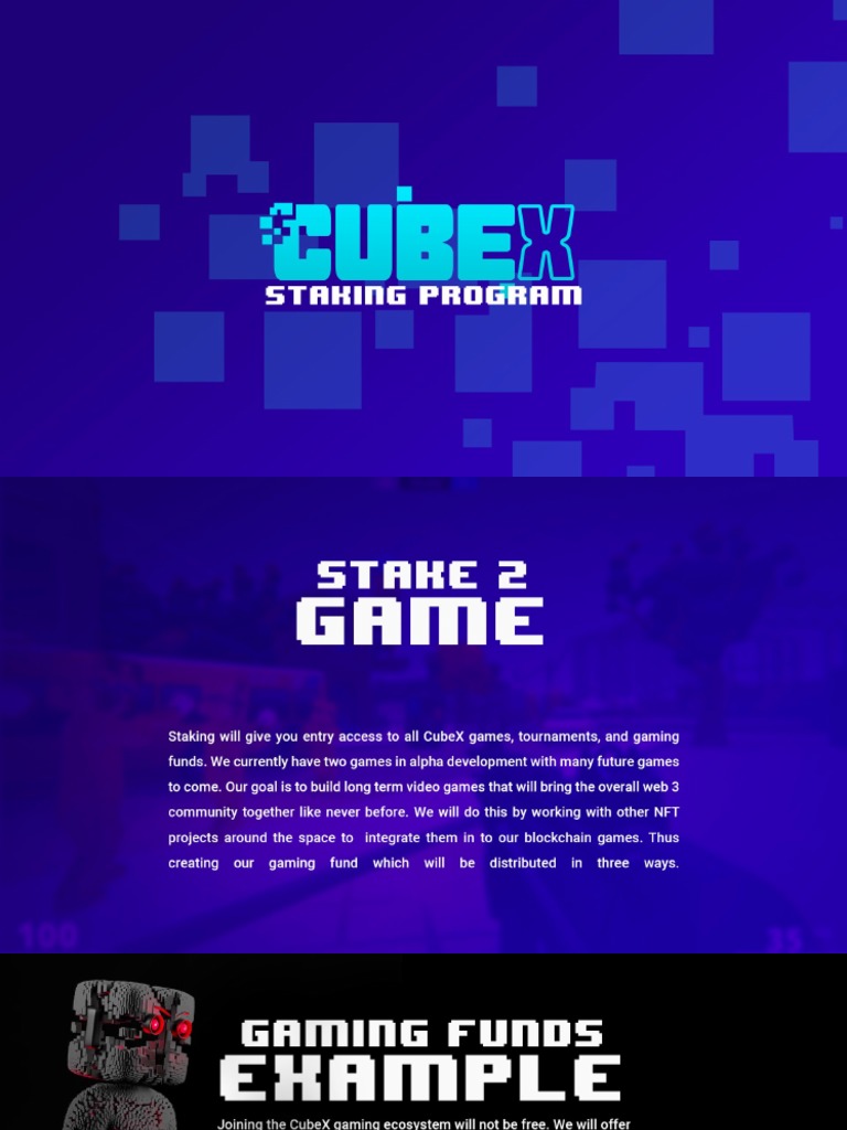 CubeX Staking Presentation | PDF