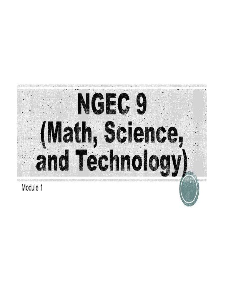 NGEC 9 Module 1 (Week 2-3) - Student Copy To Upload | PDF ...