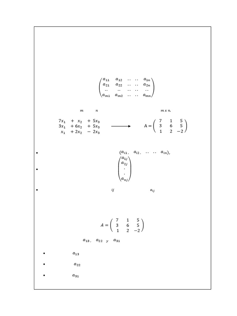 Introducción a las Matrices y sus Propiedades | PDF | Matriz ...