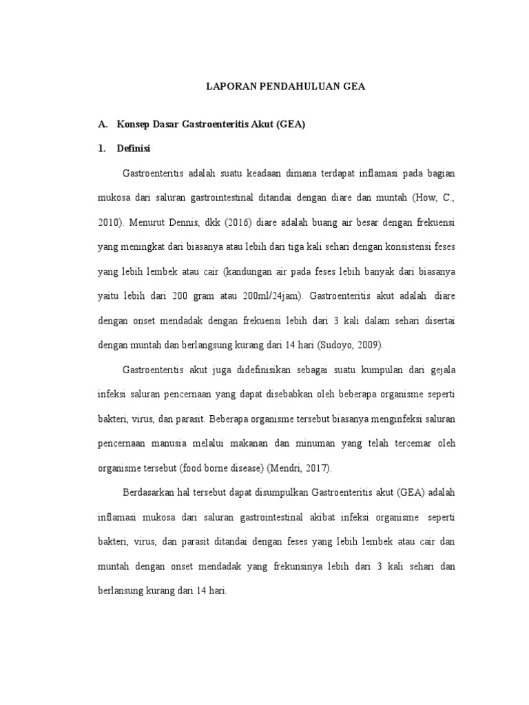 Penatalaksanaan Gastroenteritis Akut | PDF | Sains & Matematika