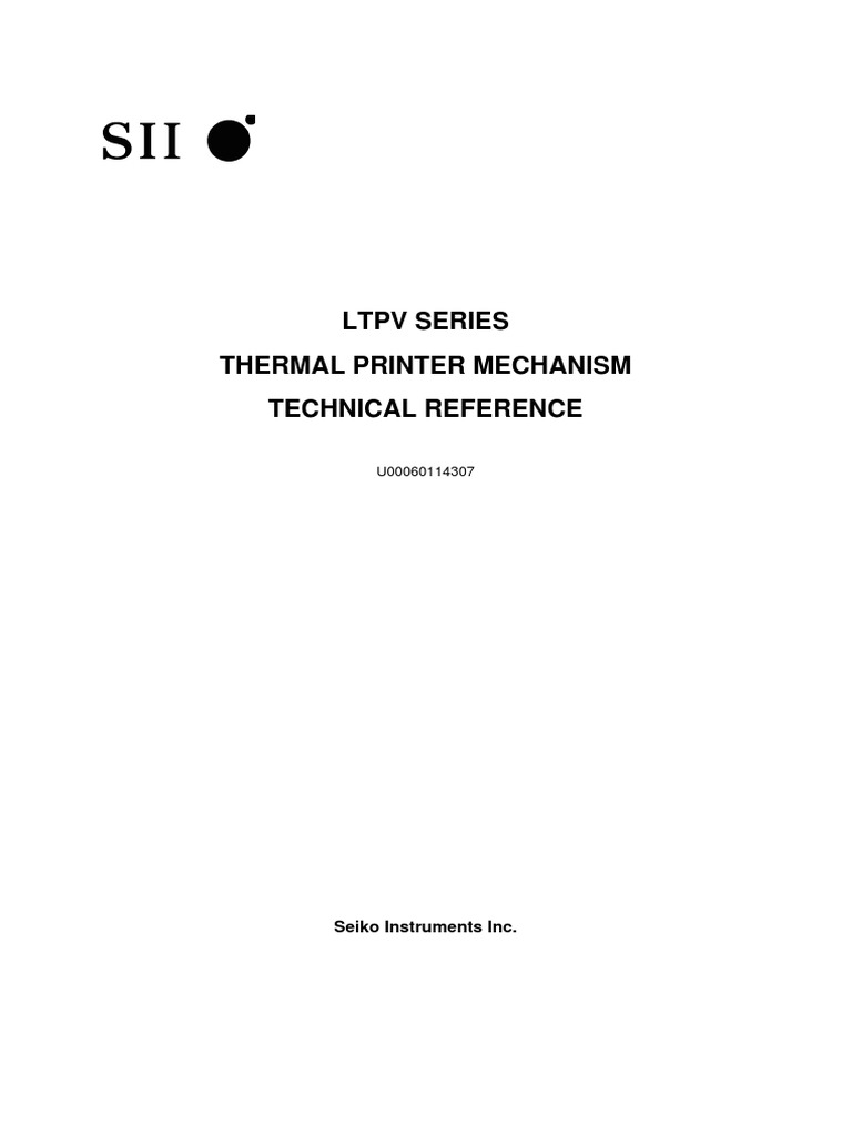 LTPVx45 Technical Reference | PDF | Electric Motor | Printer (Computing)