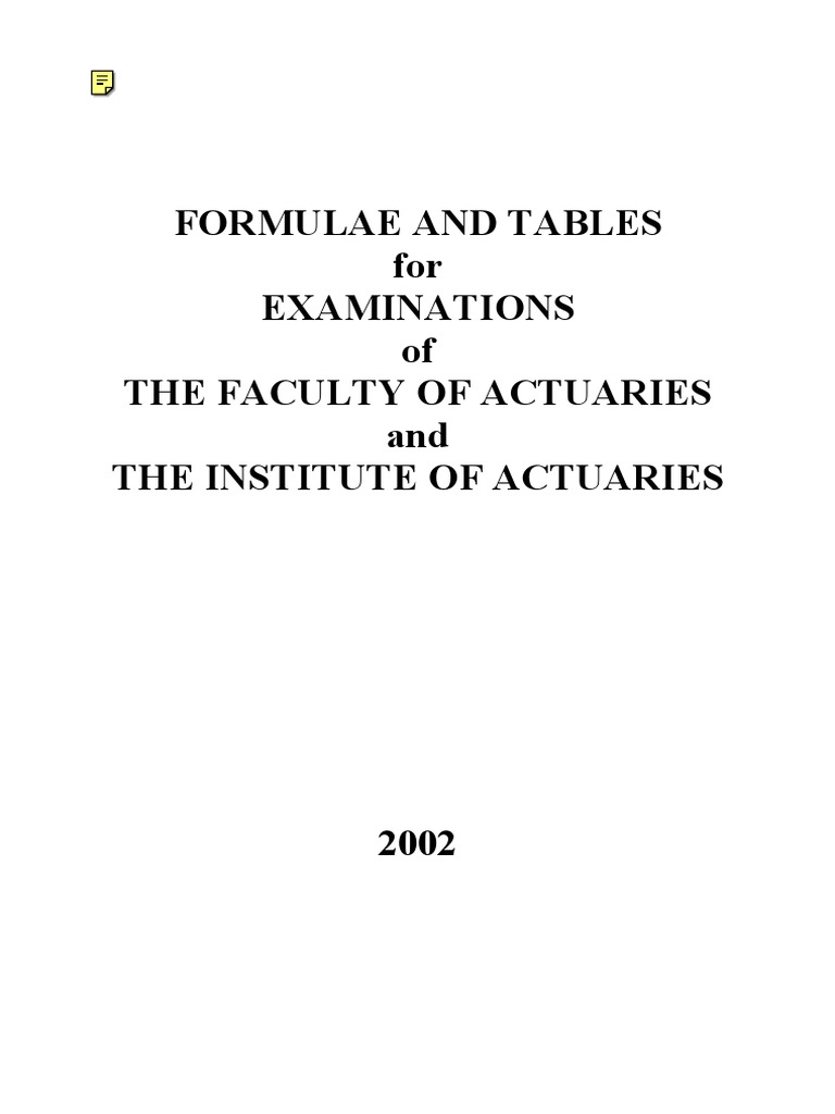 Actuarial Tables | PDF | Statistical Theory | Probability Theory