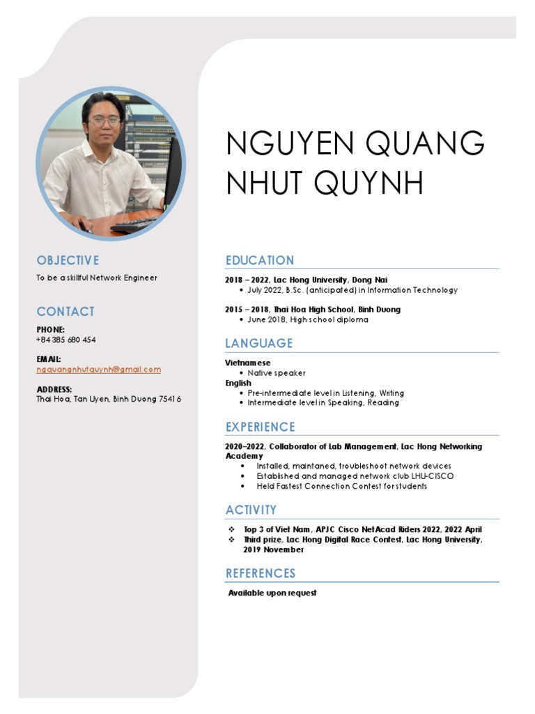 Quynh CV Eng | PDF