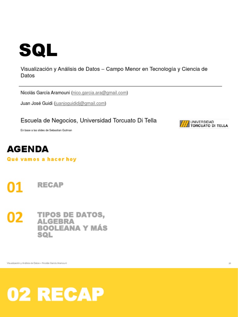 SQL I | PDF | SQL | Matemáticas
