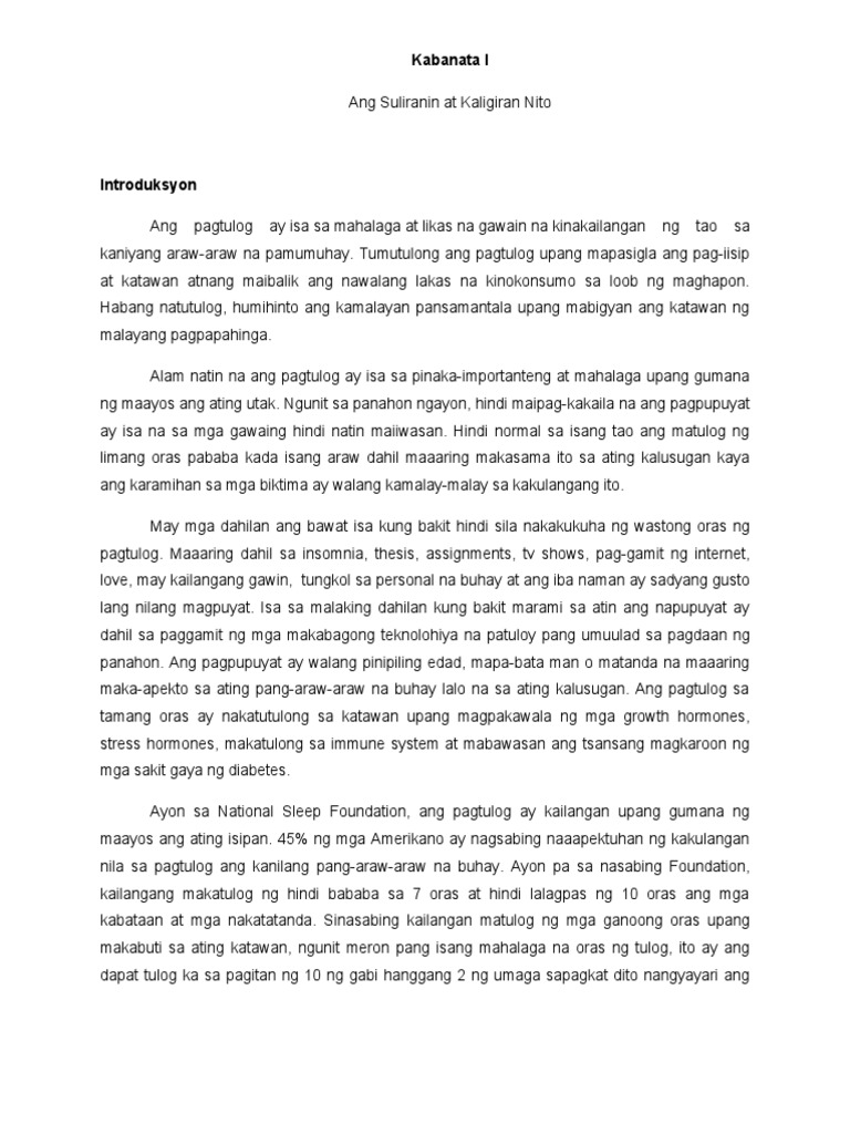 Pagsusuri Sa Filipino | PDF