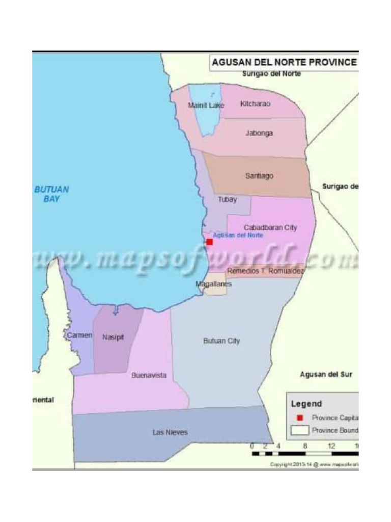 Agusan Del Norte Map PDF | PDF