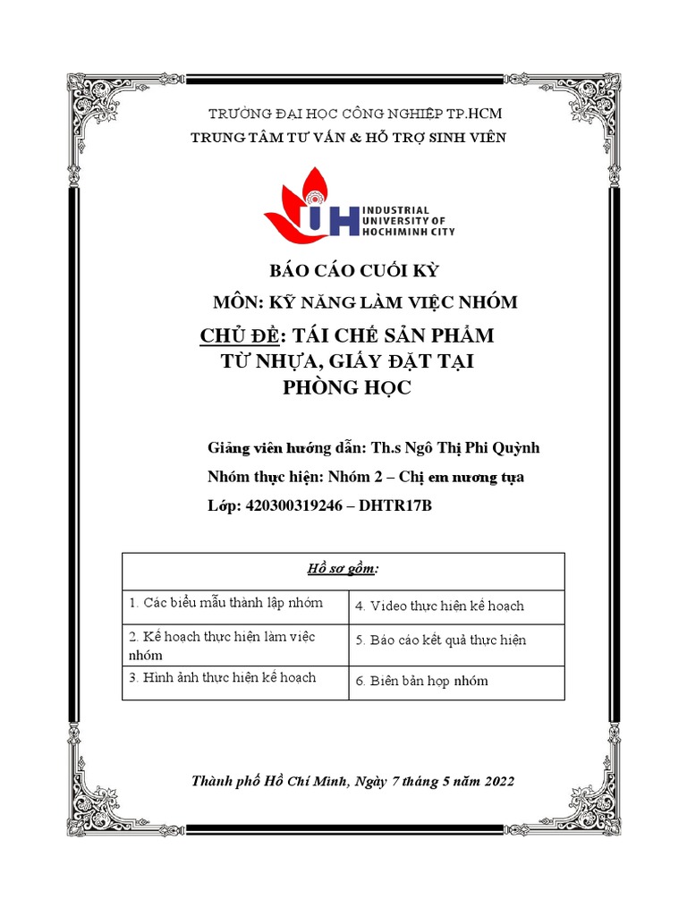 BÁO CÁO CUỐI KỲ NHÓM 2 (KNLVN) | PDF