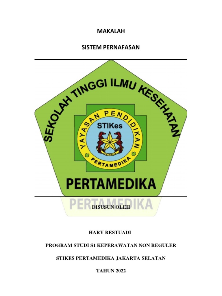Makalah Sistem Respiratory Hary Restuadi | PDF | Kajian Bahasa Asing | Seni