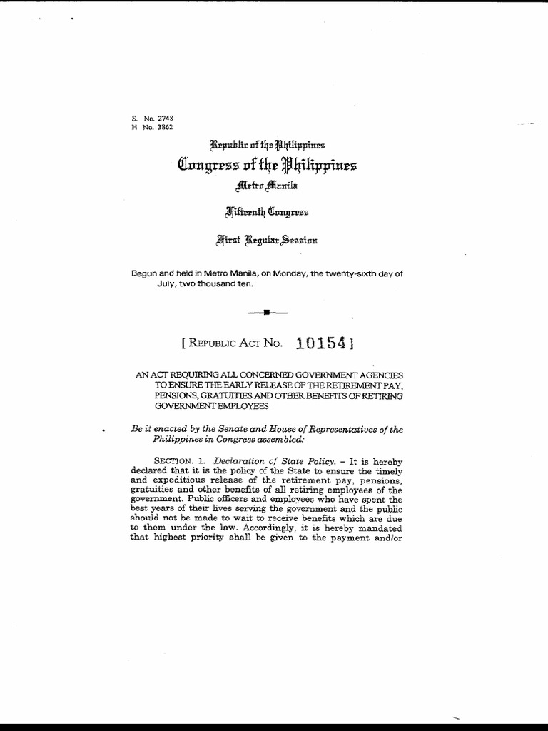 RA No. 10154 | PDF