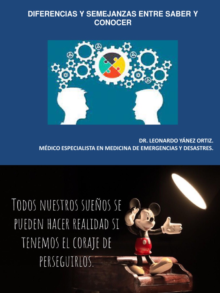 Diferencias entre saber y conocer | PDF | Conocimiento | Interacciones ...