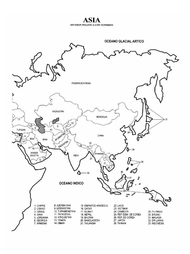 Mapa de Asia | PDF