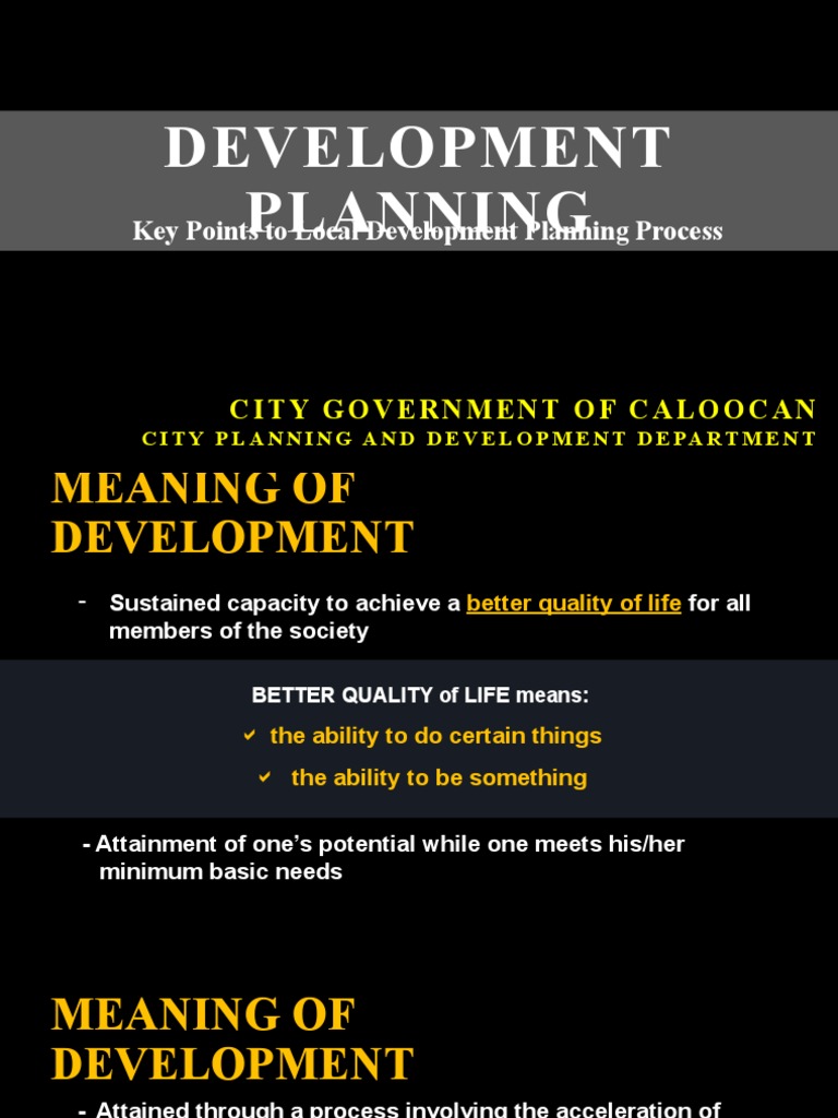 Development Planning (Shortened) On-Boarding | PDF | Quality Of Life ...