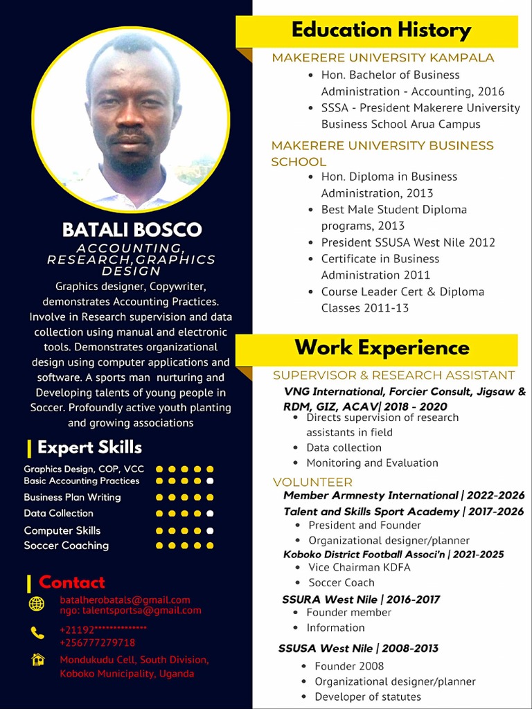 Batali Bosco CV Aug.2022 | PDF
