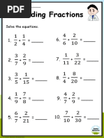 Identifying Similar and Dissimilar Fractions Worksheet 1 | PDF