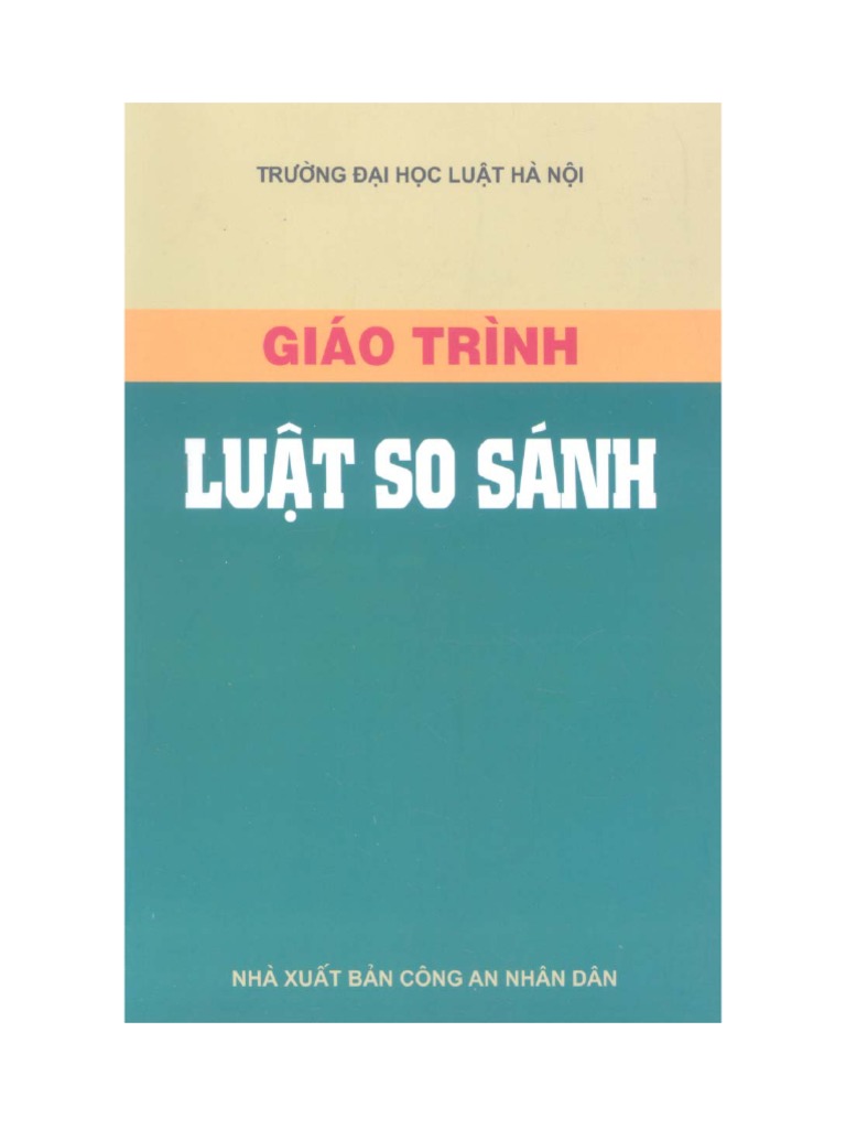 (123doc) Tai Lieu Giao Trinh Luat So Sanh PDF | PDF