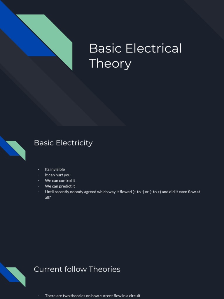basic electrical theory | PDF