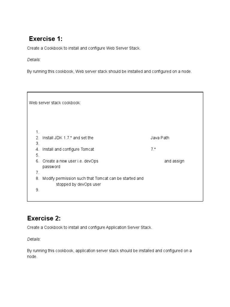 Chef Cookbook Assignment | PDF | Software Development | Software Architecture