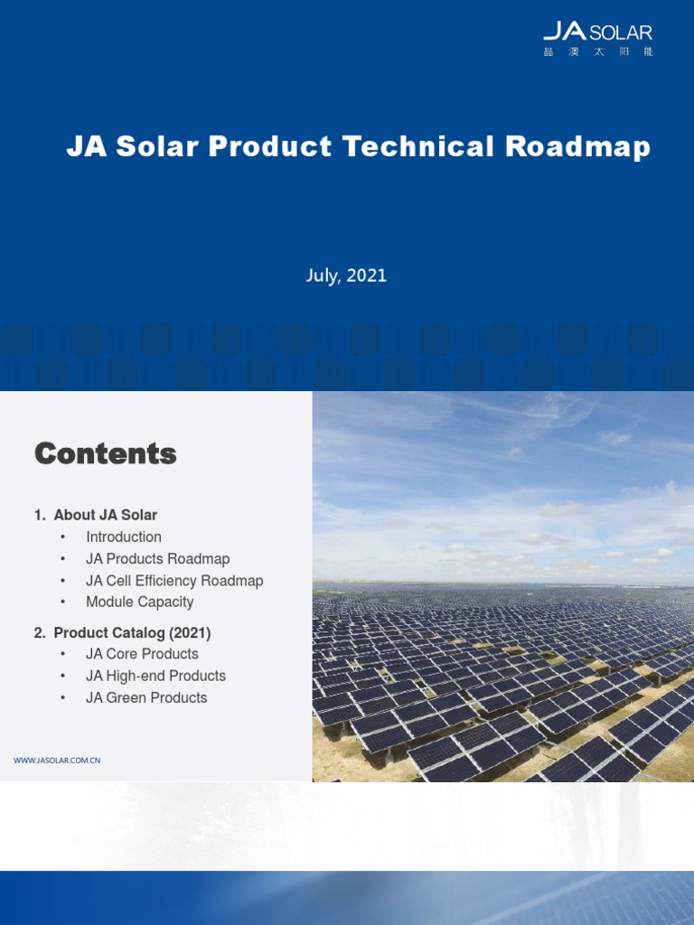 JA Solar Product Technical Roadmap 202107 | PDF | Photovoltaics ...