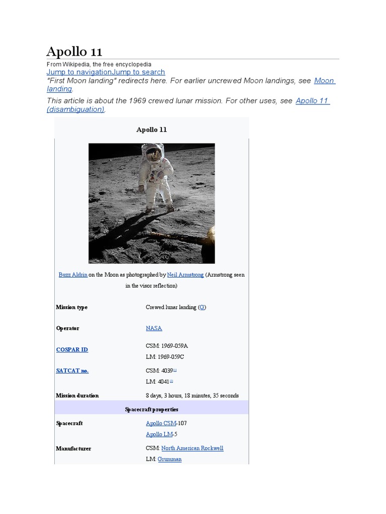 One Giant Leap for Mankind: The Historic Apollo 11 Moon Landing Mission ...