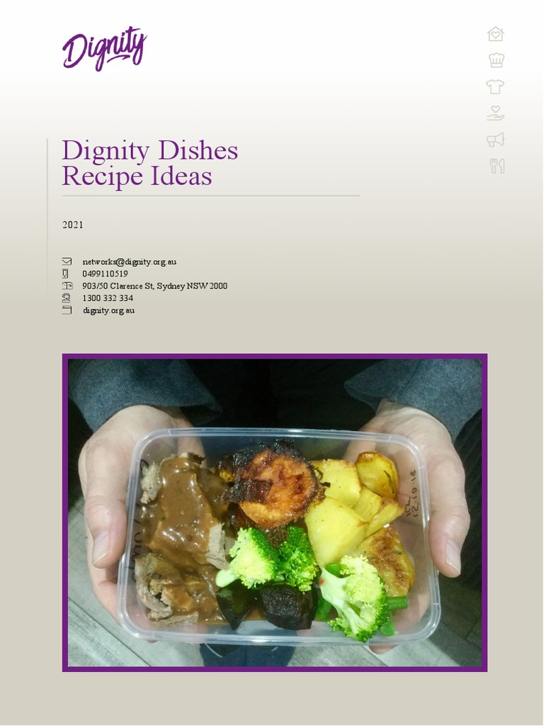Dignity Dishes Recipe Book August 2021[2] | PDF | Stir Frying | Pasta