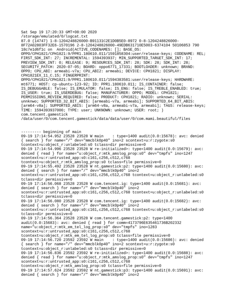 Logcat | Download Free PDF | Smartphone | System Software