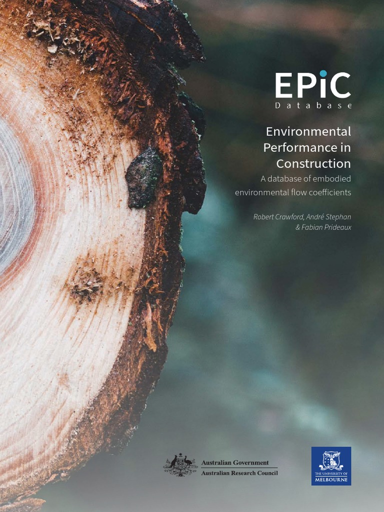 EPiC Database 2019 | PDF | Life Cycle Assessment | Building Materials