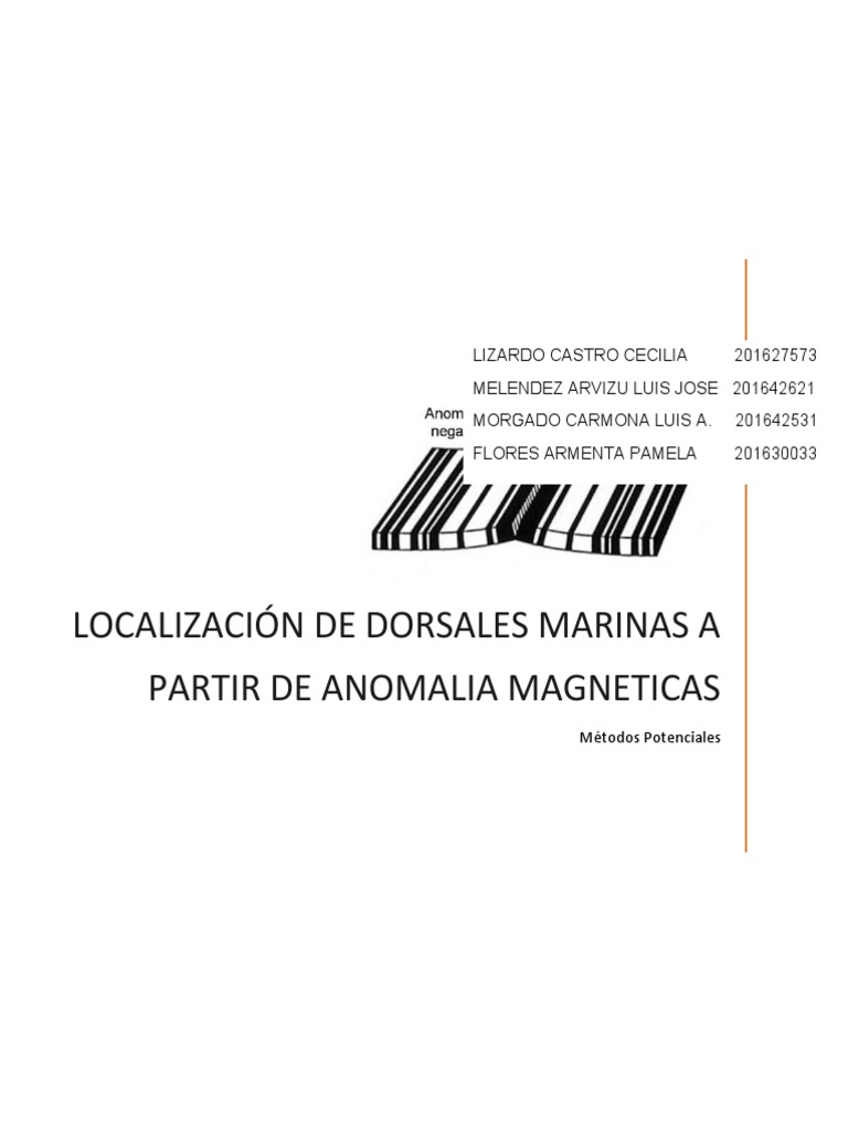 Localización de Dorsales Marinas A Partir de Anomalia Magneticas | PDF ...