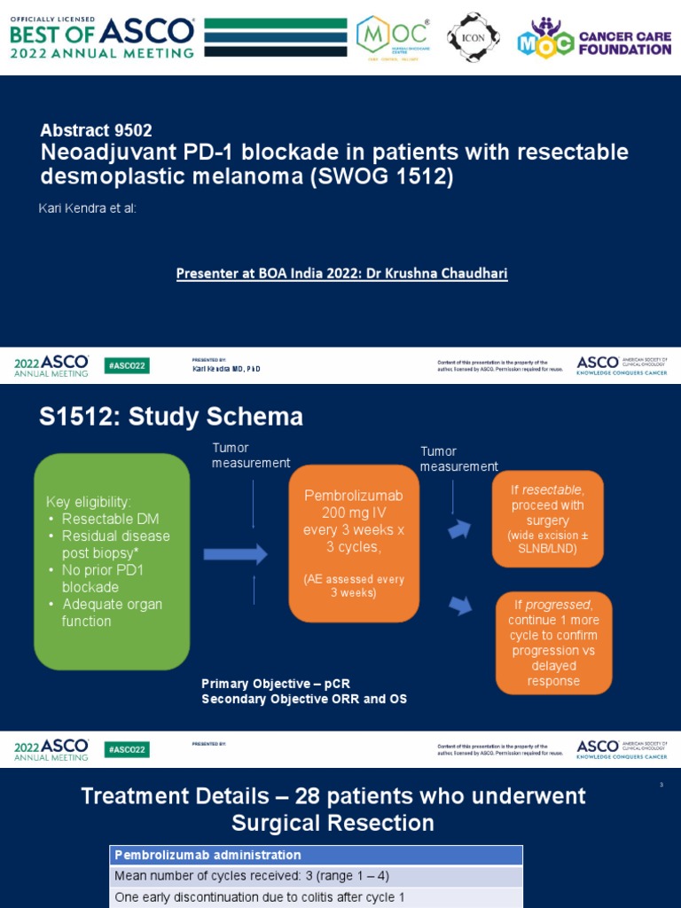 9502M Neoadjuvant PD-1 Blockade SWOG 1512 | PDF | Pathology | Surgery