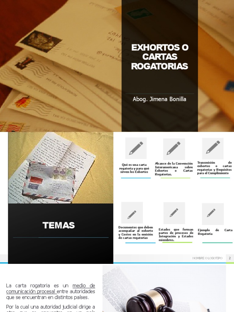 Exhortos y Cartas Rogatorias. | PDF | Ley procesal | Gobierno