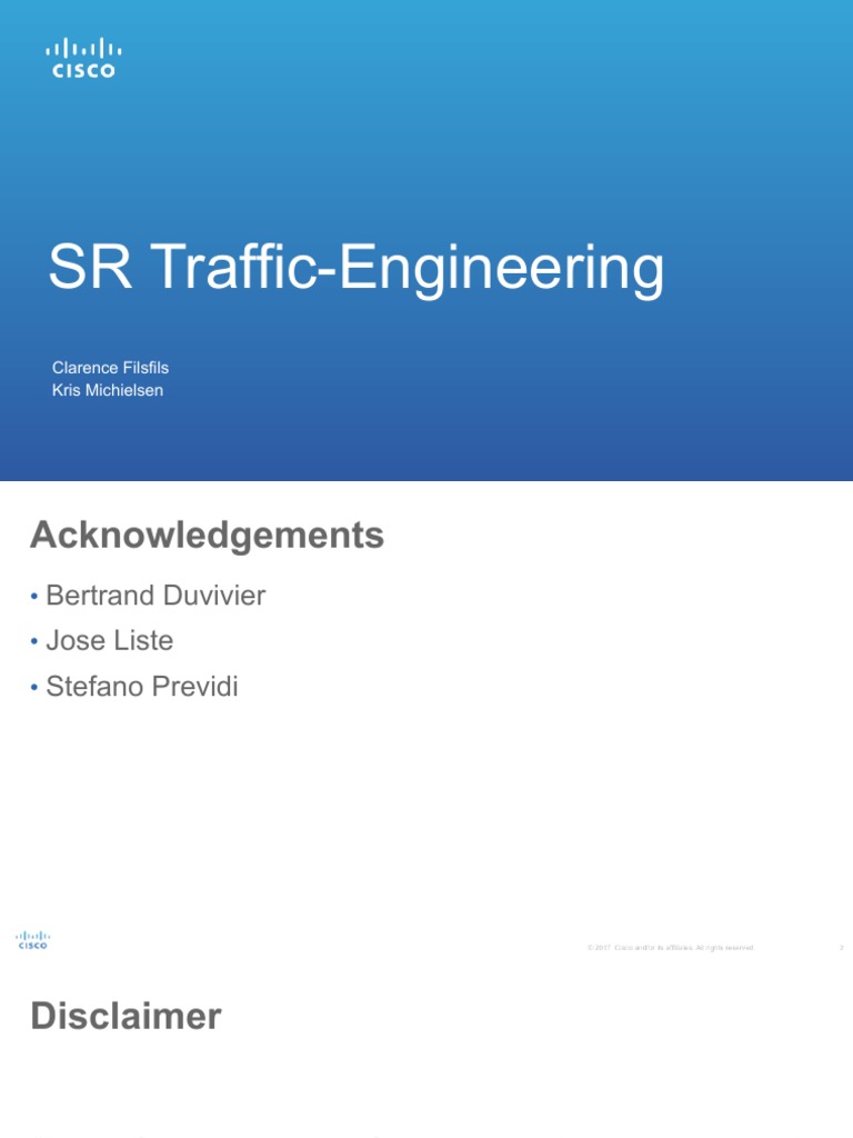 SRTE TOI Dev V20a EXTERNAL | PDF | Networking | Multiprotocol Label Switching
